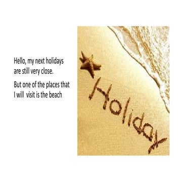 My future vacation1 | PPTX