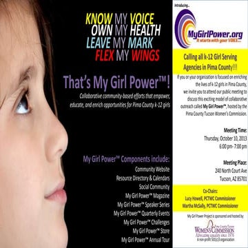 My Girl Power Meeting October Launch | PPTX