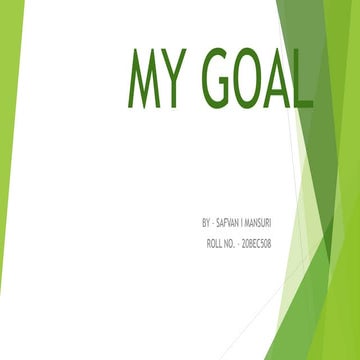 My goals | PPTX