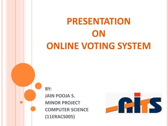 Online Voting System for E-Voting Web Application | PPT