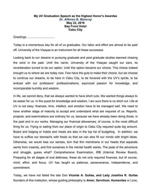 Graduation closing remarks | DOC