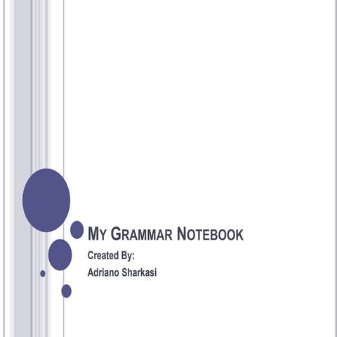My grammar notebook | PPTX