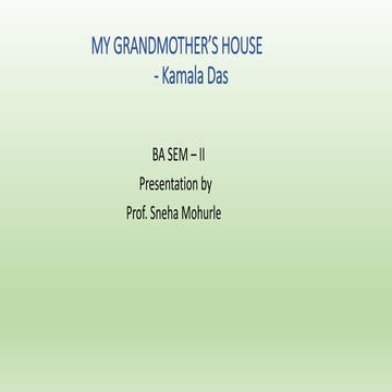 Project on Kamla Das | PPTX