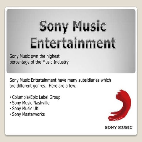 Sony Music Entertainment | PPTX