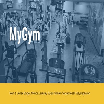 MyGym Project with mobile app demo | PDF
