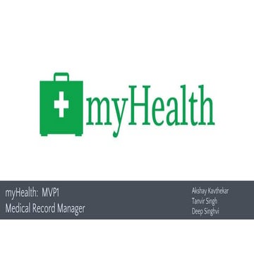 myHealth MVP 1 | PPT