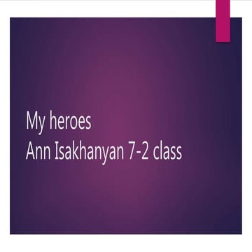 My heroes | PPT