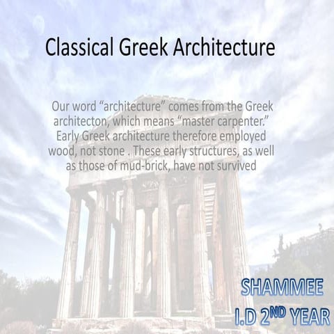 Greek Architecture | PDF