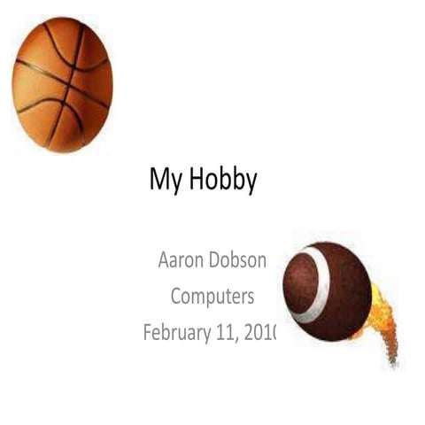 My Hobby | PPTX