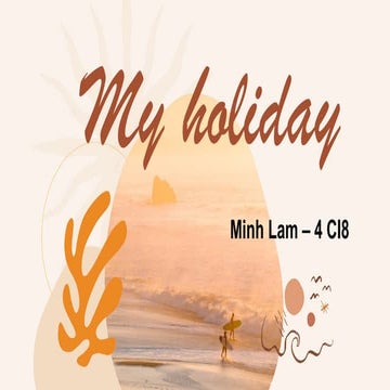 The presentation about the summer holidays | PPTX