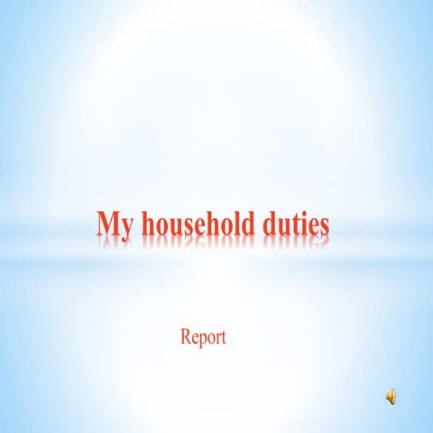 My household duties | PPTX