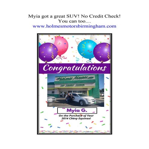 Myia got a great SUV! | PDF