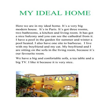 My ideal home | DOCX