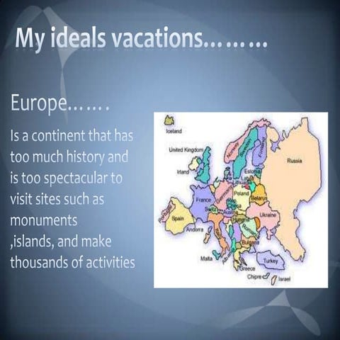 My ideals vacations | PPTX