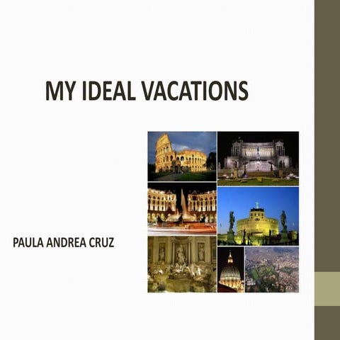 My ideal vacations | PPT