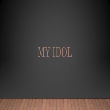 Sia Furler - English Lesson 'My Idol' | PPTX