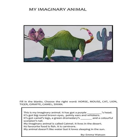 My imaginary animal sample | PDF