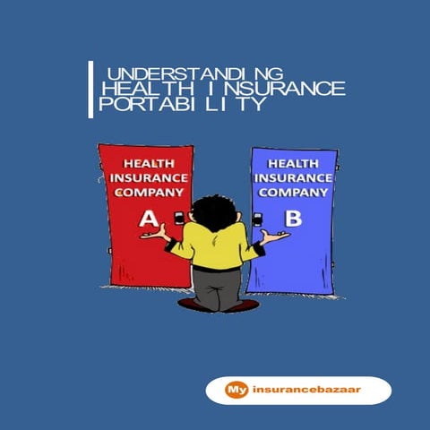My insurance bazaar understanding health insurance portability online | PPT