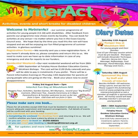 My interact programme newsletter july sept 12 a4 | PDF