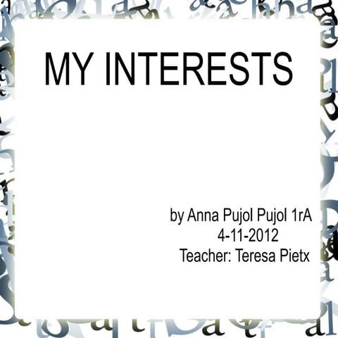 My interests | ODP