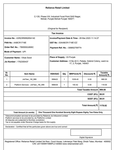 Invoice sample | PPT