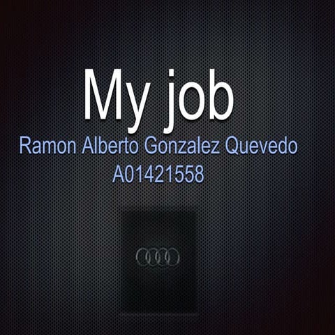 My job | PPT