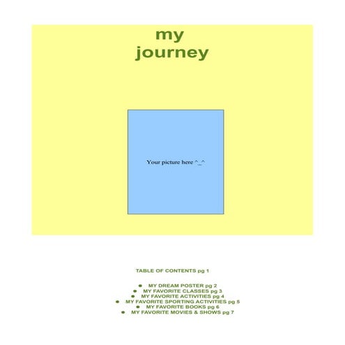 My Journey | ODT
