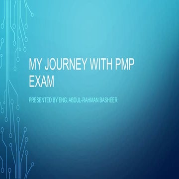 My journey with pmp | PPT