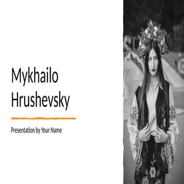 Mykhailo Hrushevsky Ukraine's foremost historian and one of its most ...