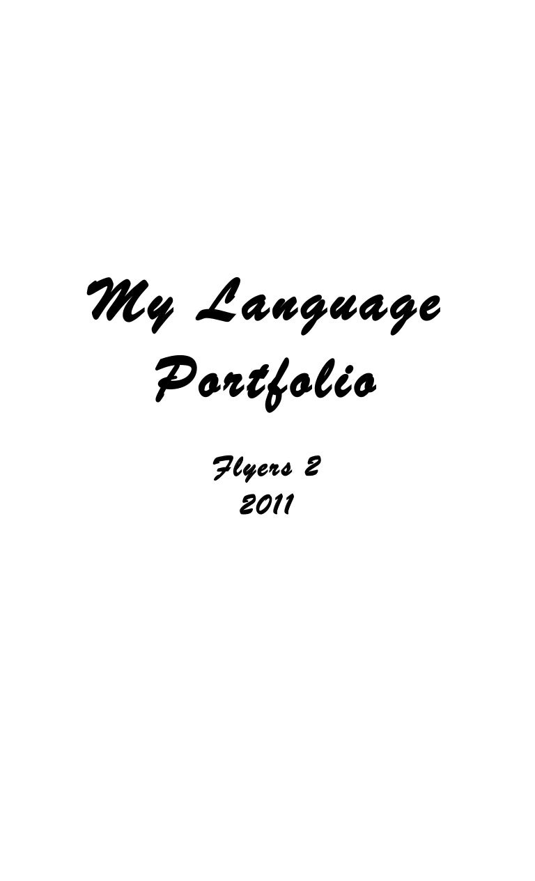 My language portfolio