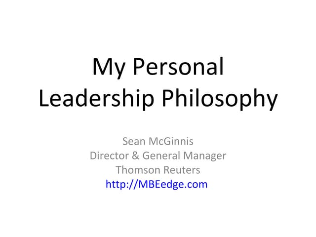Leadership Commander Philosophy_141030 | PDF