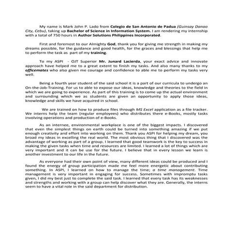 My Learning Journal - MarkJohnLado | PDF