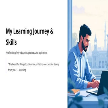 My Learning Journey, Skills & Career Pathway | PPTX
