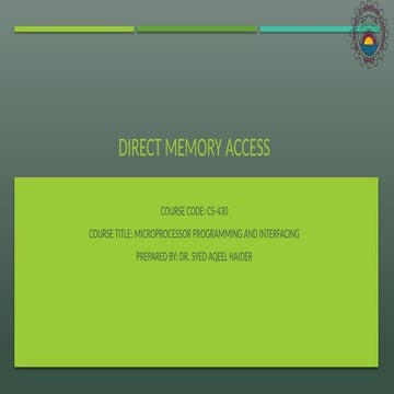 8237 dma controller | PPTX
