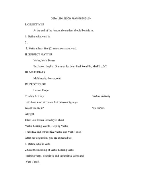 Personal information lesson plan and flash card | PDF