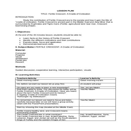 My lesson plan new | PDF