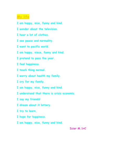 My Imaginary Life.Dani B.1B