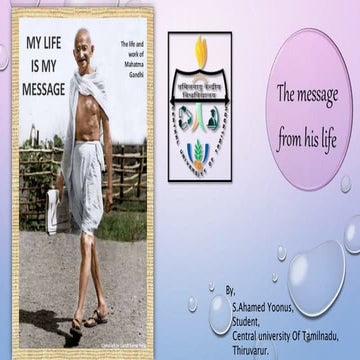 Gandhi's life | PPTX