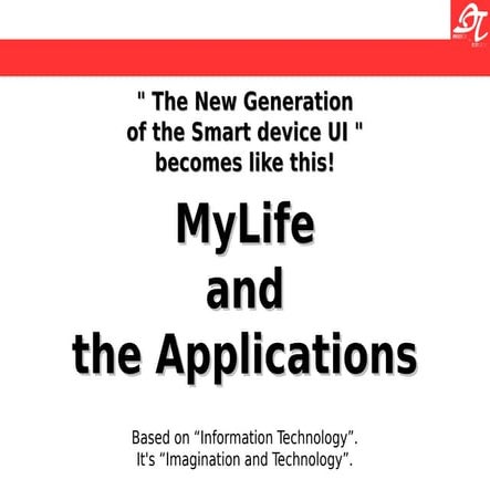 MyLife / Next generation user interface for your smart phones. | PDF