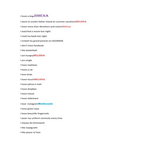 My list | DOCX | Education