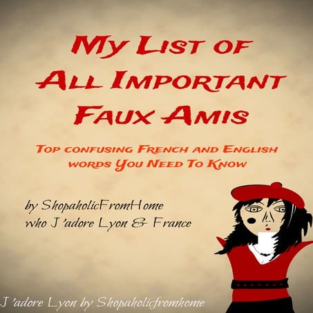 My list of all important faux amis | PDF