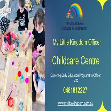 My Little Kingdom Officer - Early Learning Center near me | PPT
