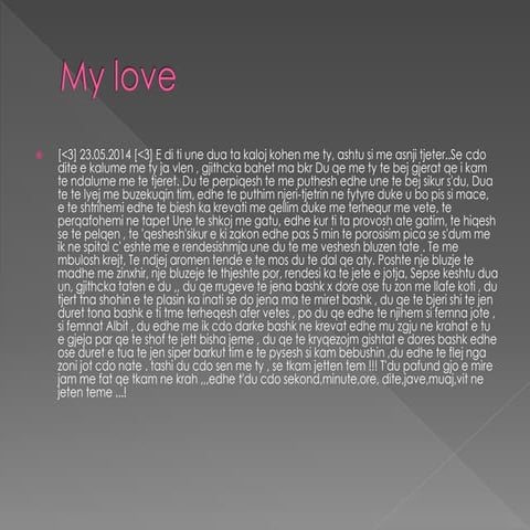 My love | PPT