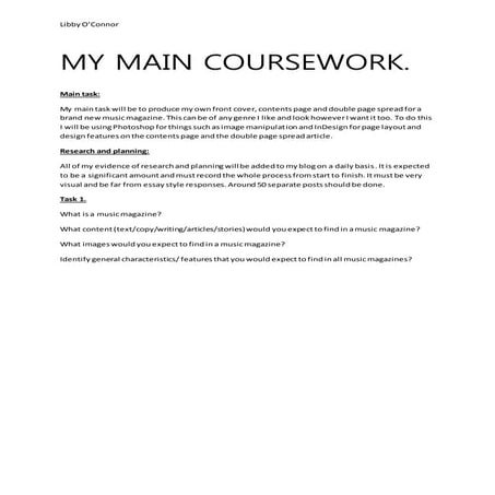 My main coursework | PDF