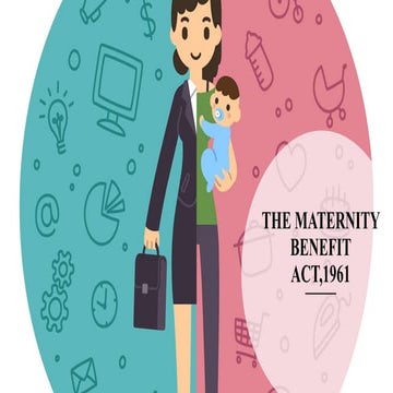 maternity act ppt | PPTX