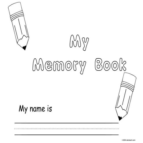 My Memory Book for Kids (a kindergarten material) | PPT