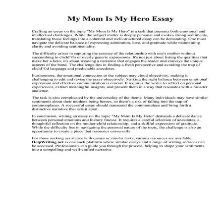 My Mom Is My Hero Essay.pdf