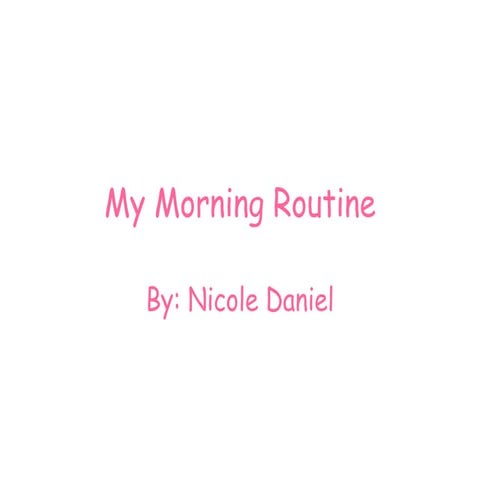 My Morning Routine | PPT