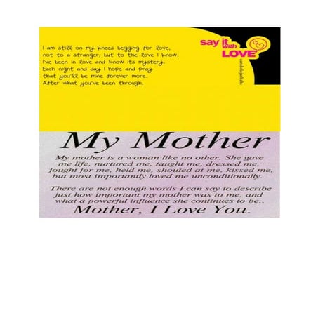 My mother | PDF
