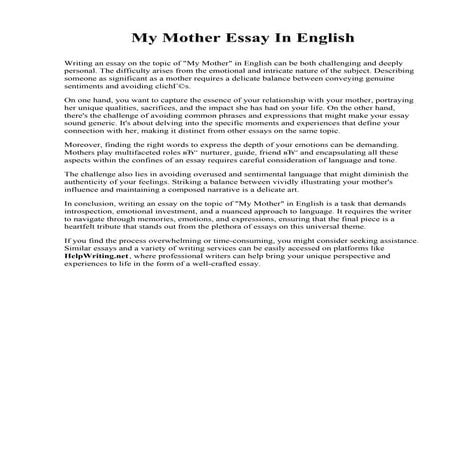 My Mother Essays.pdf